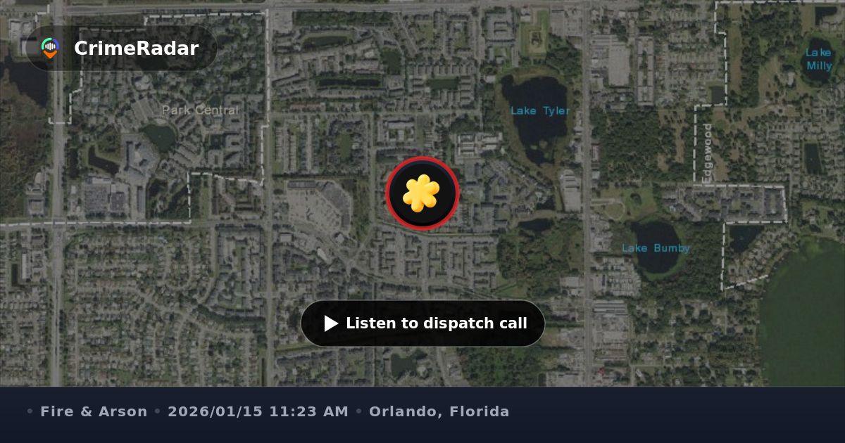 Possible fire alarm near Lake Heritage Circle, Orlando FL | CrimeRadar