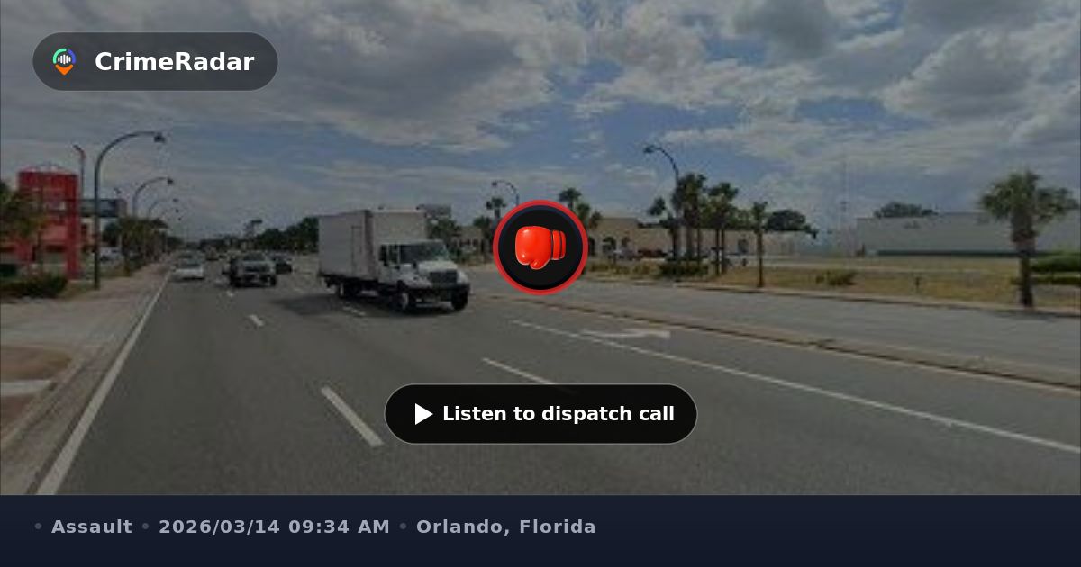 Report of violent incident at South Orange Blossom Trail, Orlando FL ...