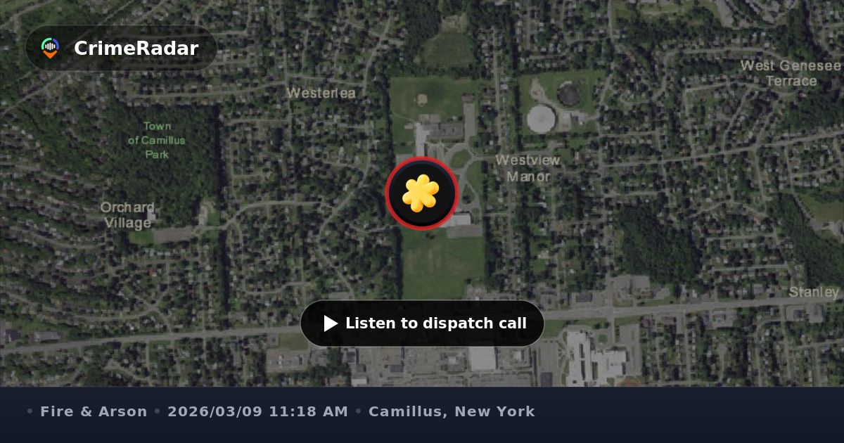 Outdoor fire near West Genesee Street businesses, Camillus NY | CrimeRadar