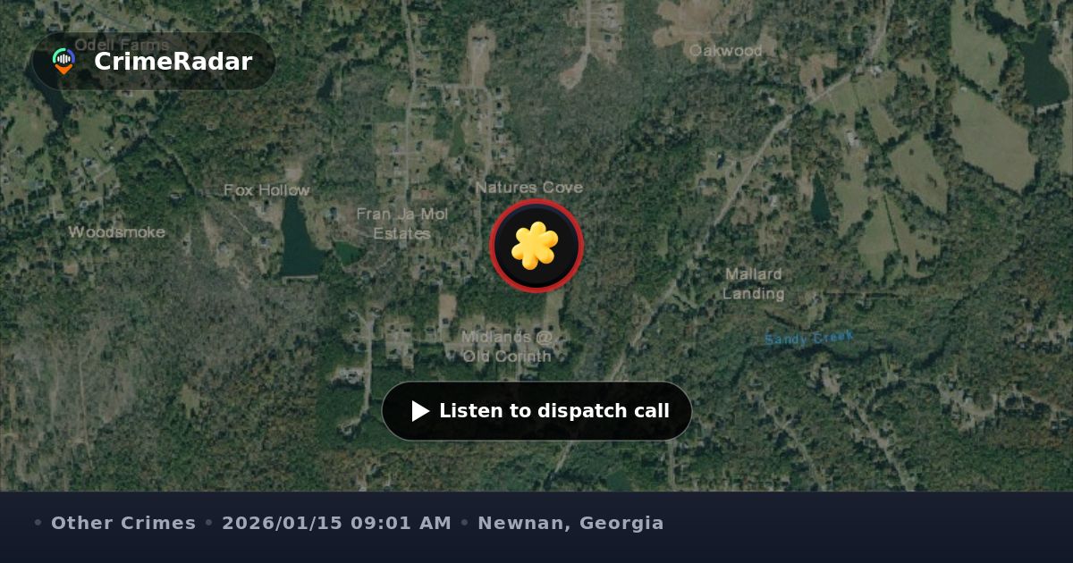 Deputies advise resident on removing guest, Newnan GA | CrimeRadar