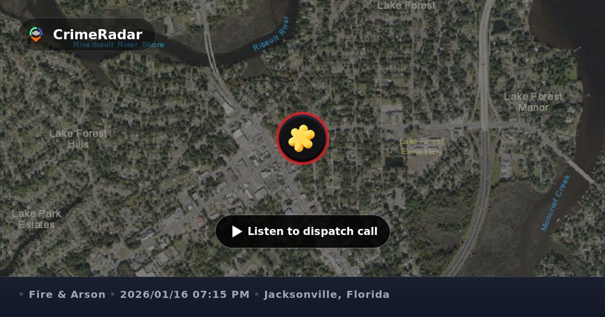 Fire crews respond to house fire near Rowan Ct, Jacksonville FL ...