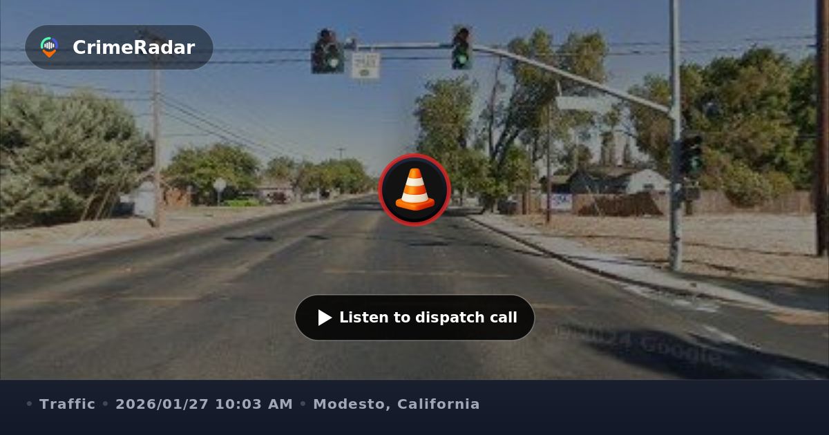 Possible traffic collision near El Vista and Encina, Modesto CA ...
