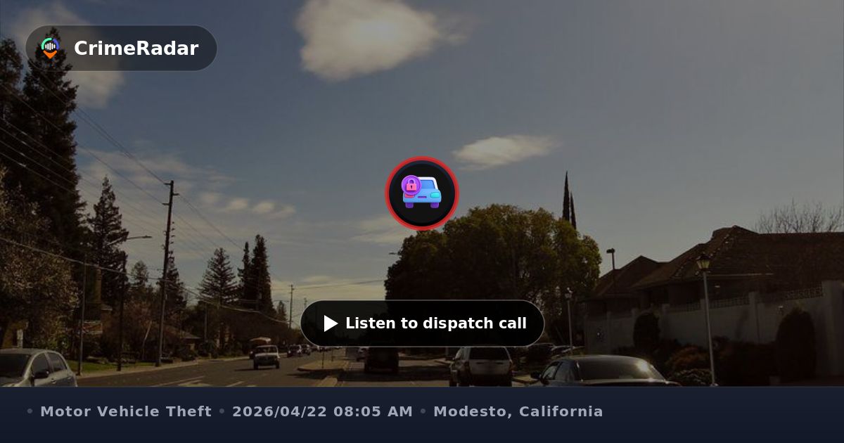 Police track reported stolen Dodge Durango, Modesto CA | CrimeRadar