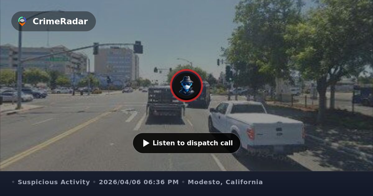 Deputy checks man who left truck near freeway, Modesto CA | CrimeRadar