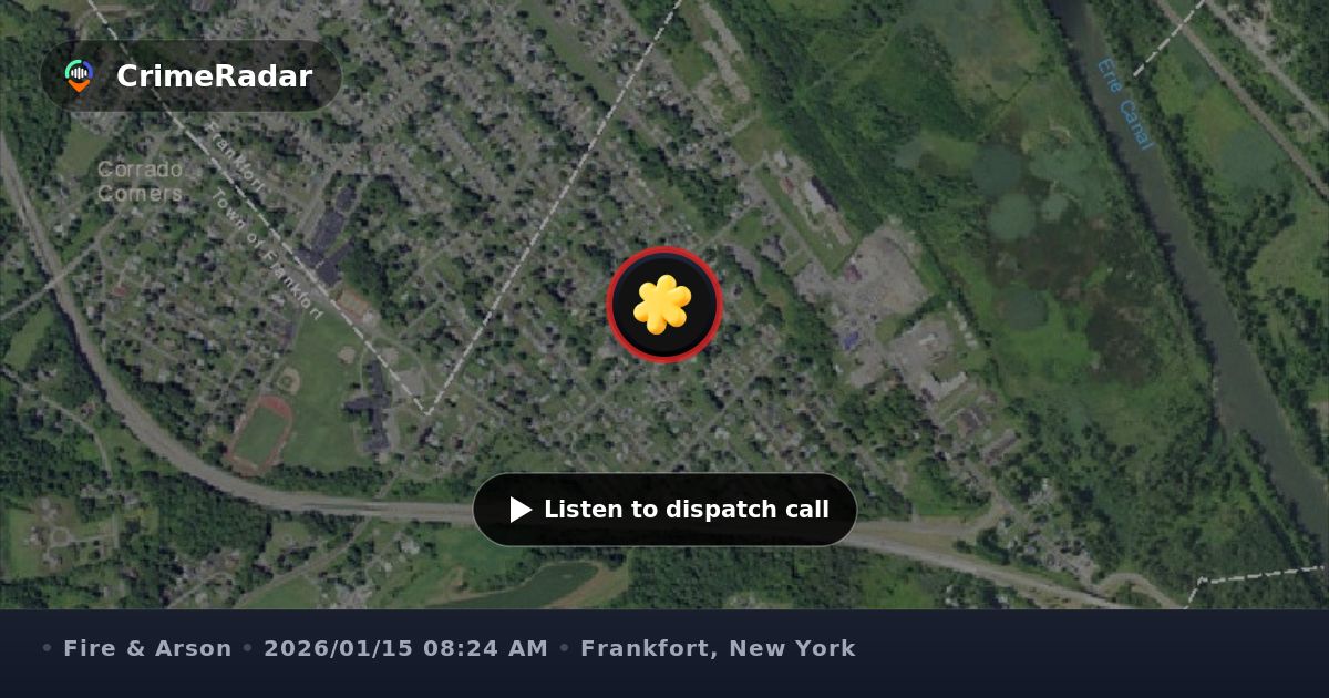 Carbon monoxide alarm near Fourth Ave, Frankfort NY | CrimeRadar