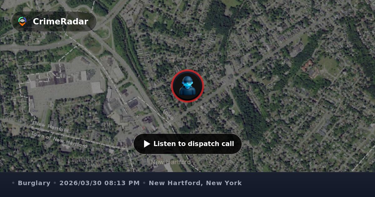 Open door at Chevy dealership on Old Route 12, New Hartford NY | CrimeRadar