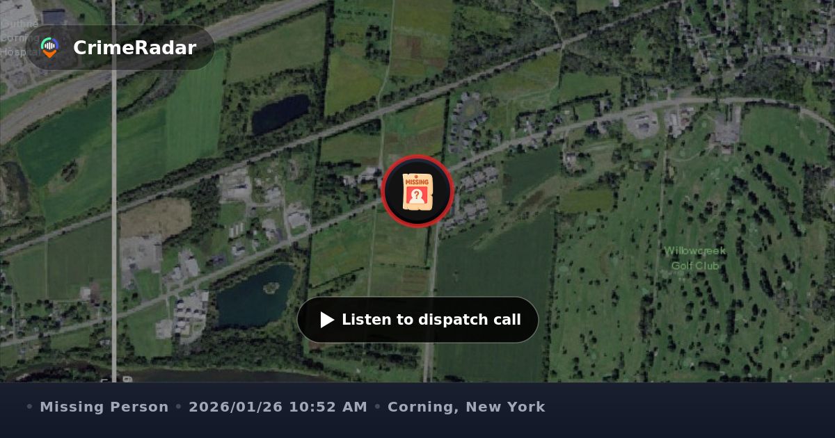 Deputies conduct welfare check near Old River Rd, Corning NY | CrimeRadar