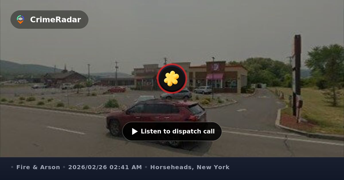 Structure fire at Dunkin' Donuts in Big Flats, Horseheads NY | CrimeRadar