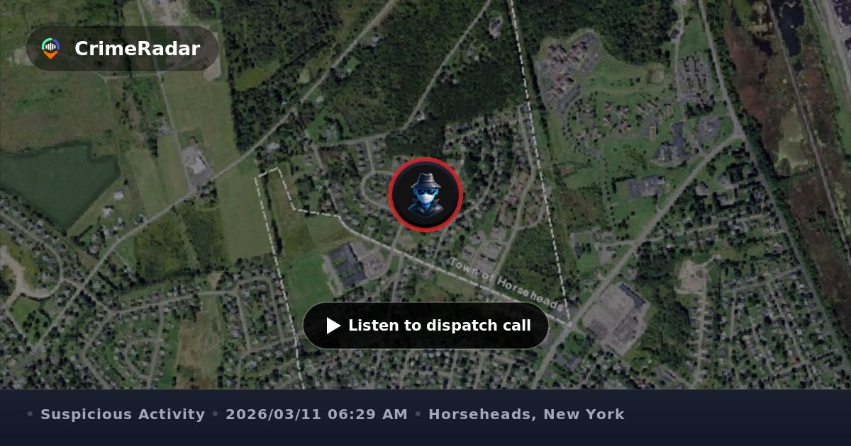 Suspicious SUV driving slowly on Bowers Drive, Horseheads NY | CrimeRadar