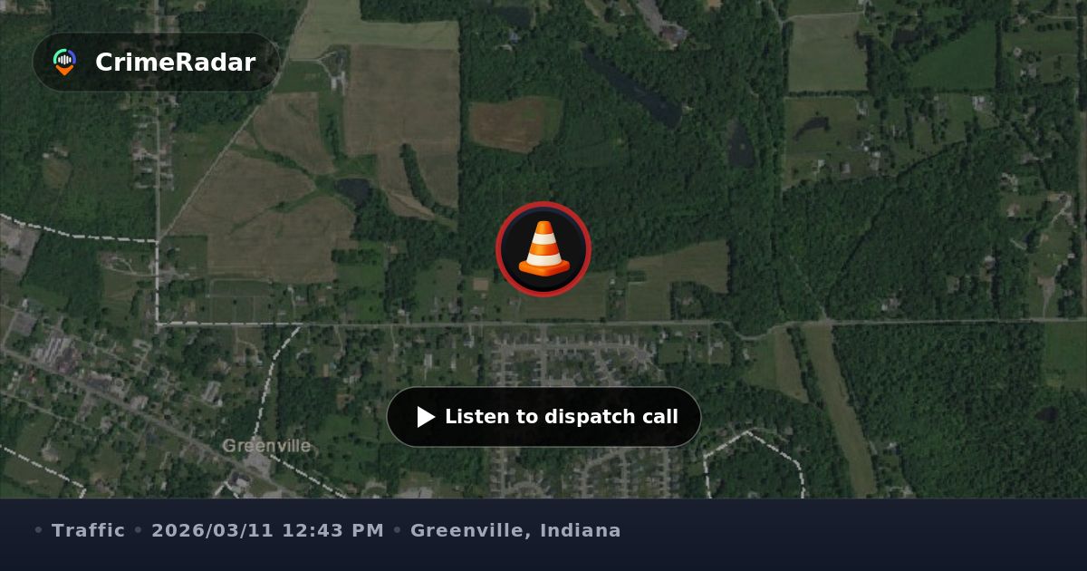 Highway closed after car hits utility poles, Greenville IN | CrimeRadar