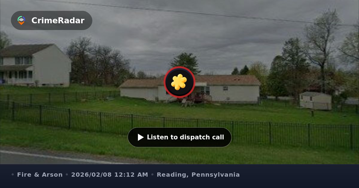 Garage fire damages home in Exeter Township, Reading PA | CrimeRadar