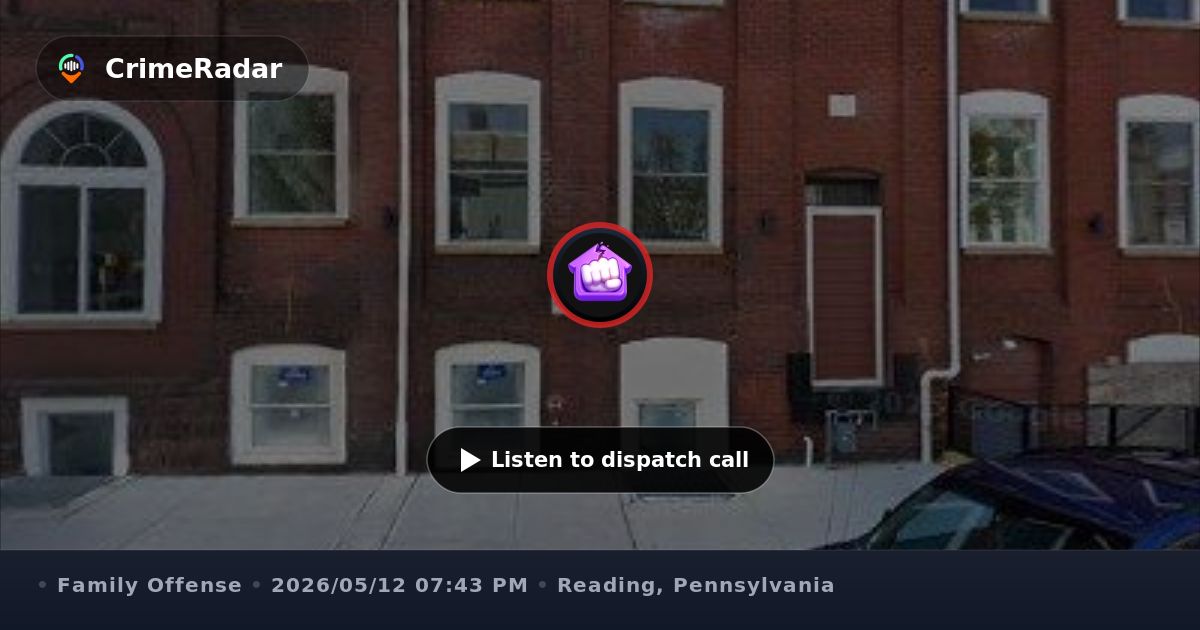 Man stabbed in head in domestic incident, Reading PA | CrimeRadar