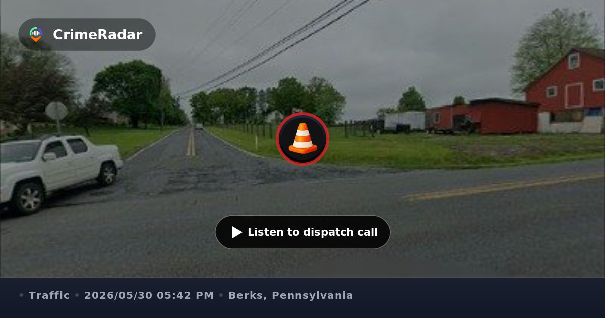 Head-on crash with person trapped in vehicle, Berks County PA | CrimeRadar