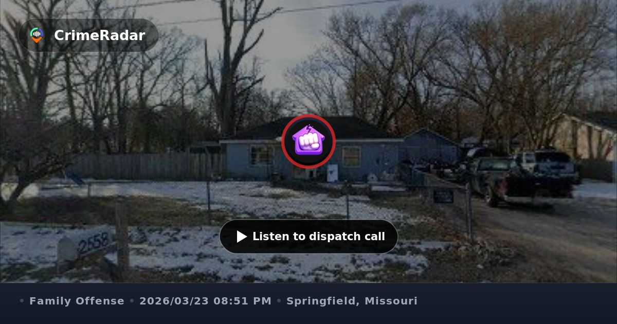 Woman followed by brother carrying machete, Springfield MO | CrimeRadar