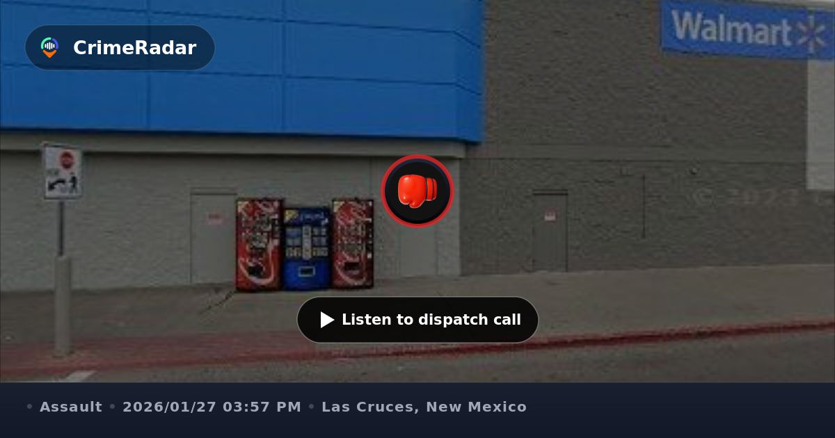 Possible assault near Valley Dr bus stop, Las Cruces NM | CrimeRadar