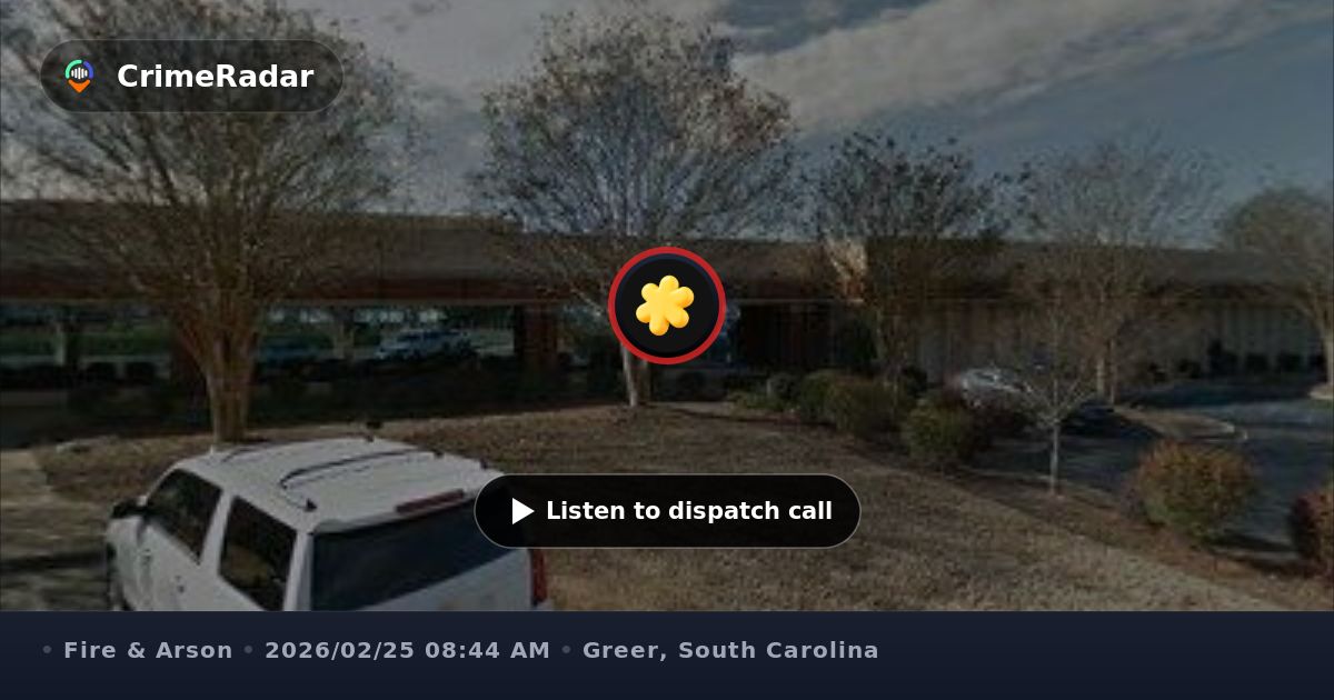 Commercial building fire on McCall Street in Greer, Greer SC | CrimeRadar