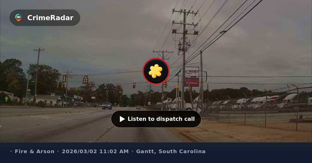 House fire near East Fairfield and White Horse roads, Gantt SC | CrimeRadar