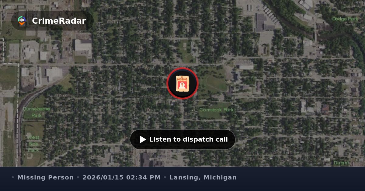 Possible missing child near Maple St school, Lansing MI | CrimeRadar