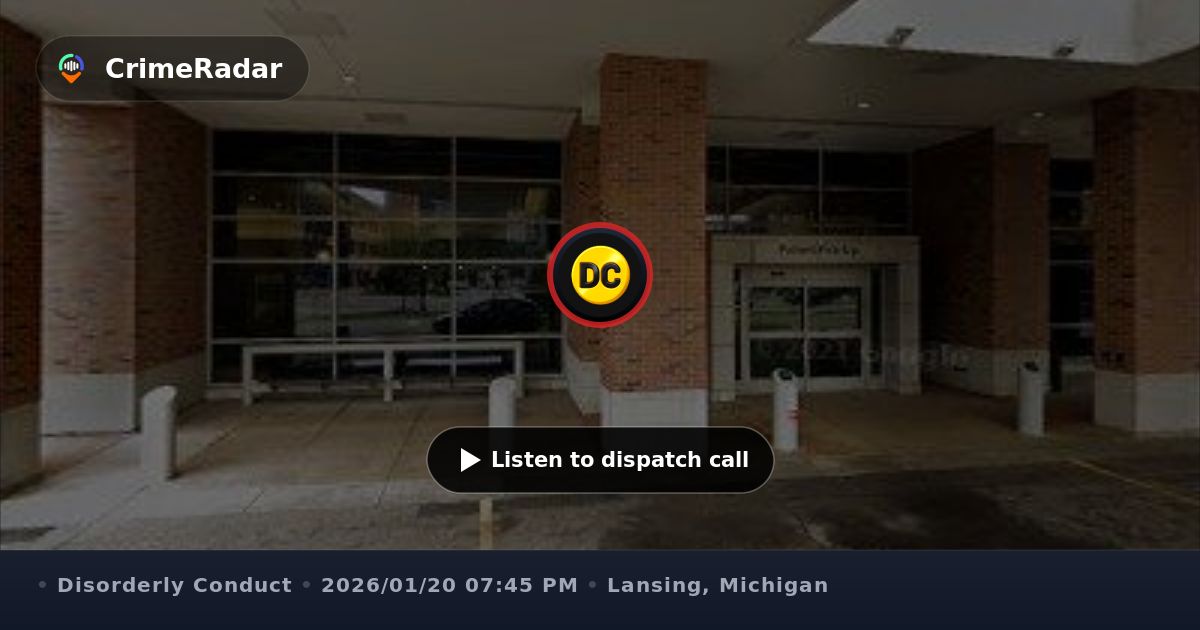 Person refuses to leave hospital after discharge, Lansing MI | CrimeRadar