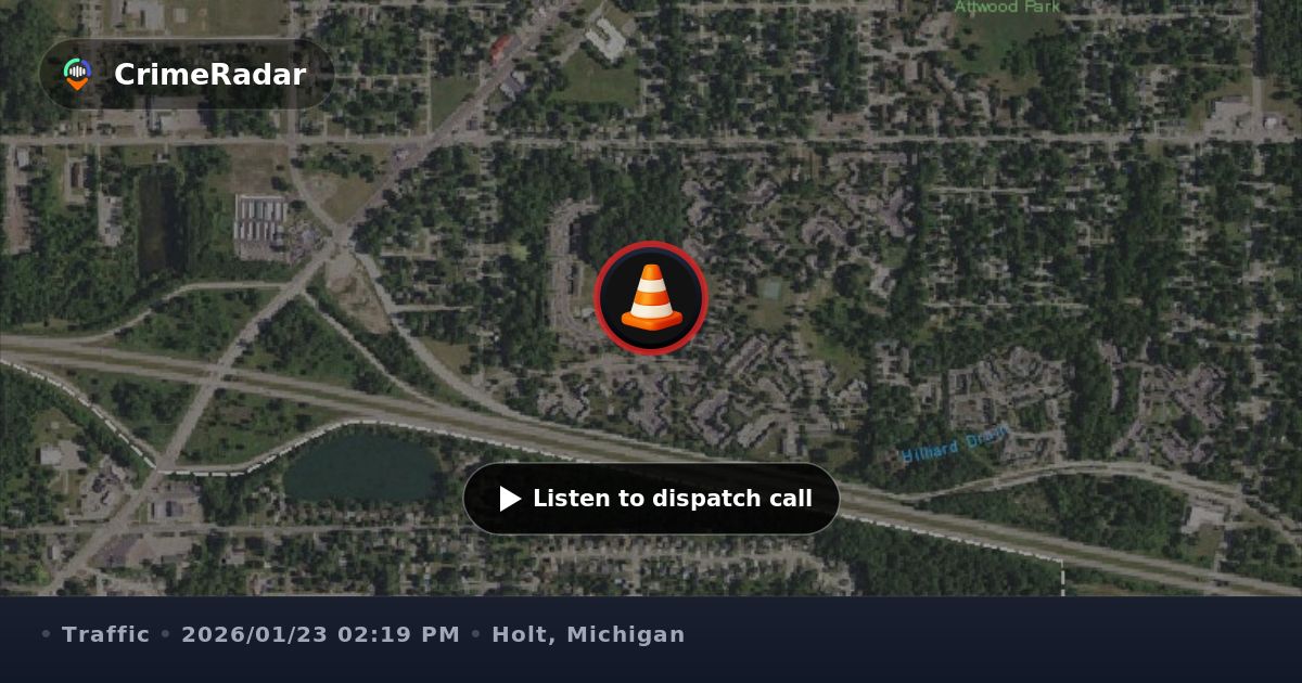 Vehicle strikes pole near Sanibel Hollow, Holt MI | CrimeRadar