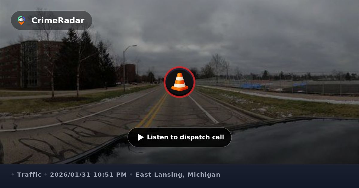 Traffic stop near Trowbridge and Birch, East Lansing MI | CrimeRadar