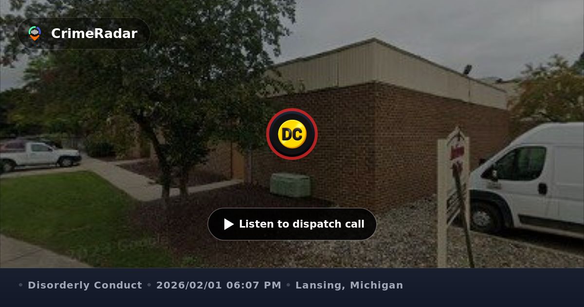 Disturbance reported at Evergreen Park Apartments, Lansing MI | CrimeRadar
