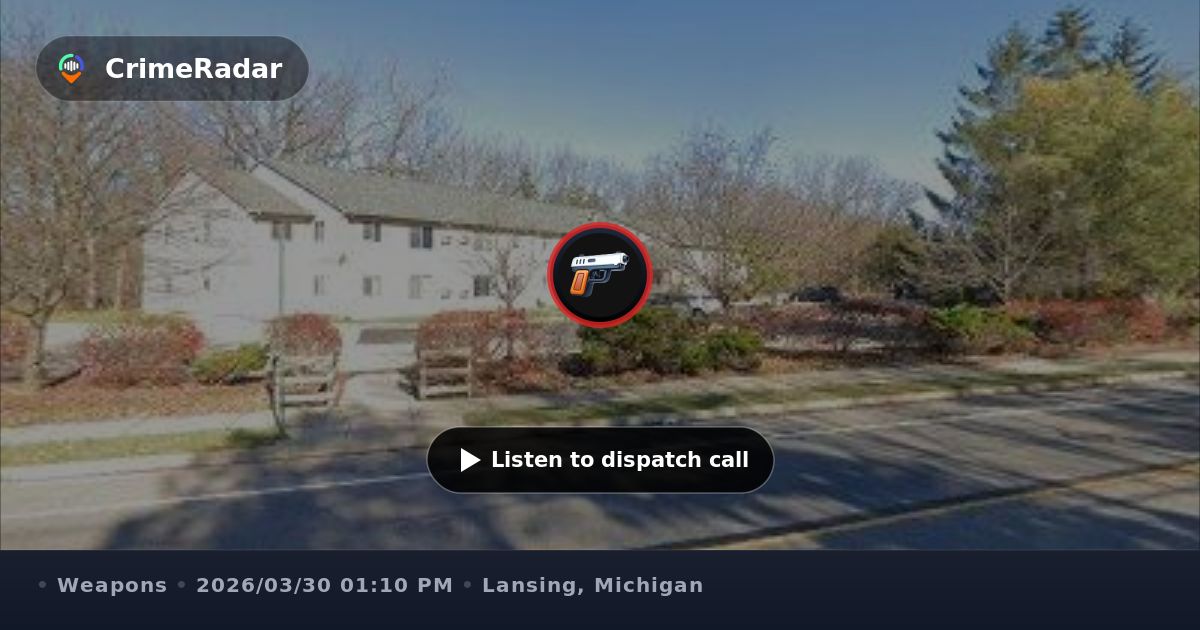 Man with long gun seen entering apartment complex, Lansing MI | CrimeRadar