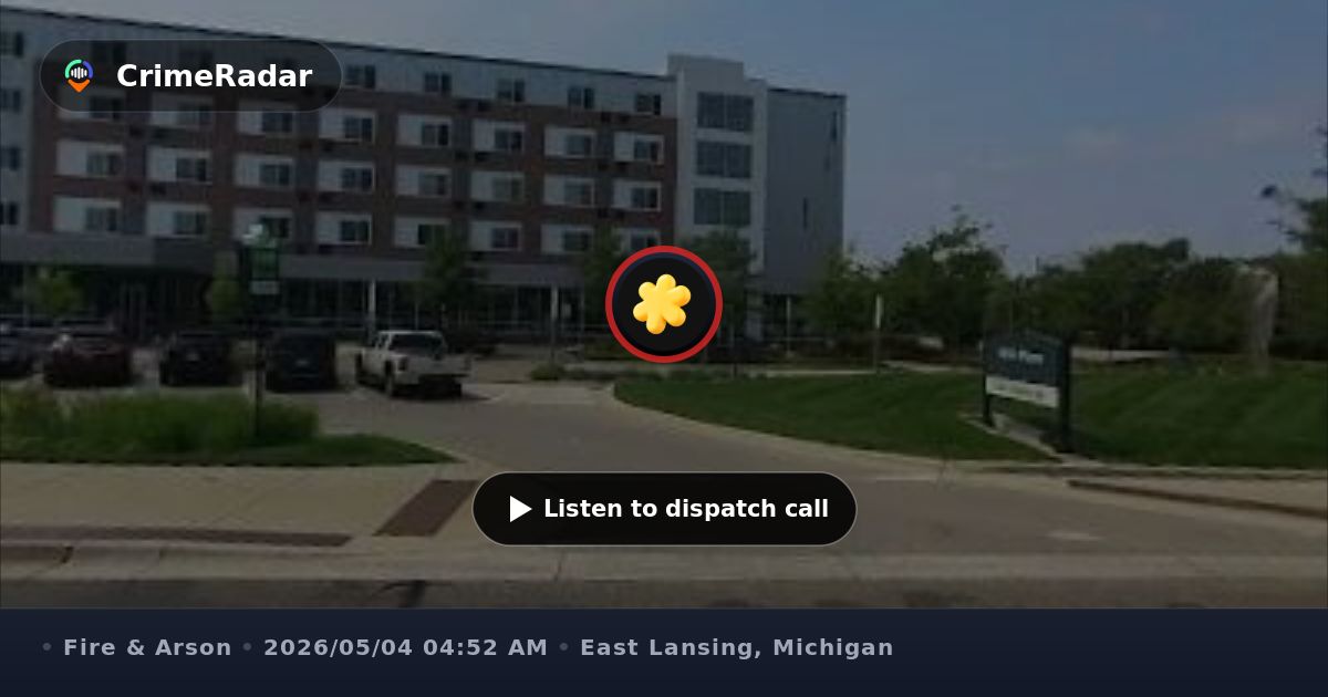 Apartment fire alarm caused by cooking, East Lansing MI | CrimeRadar