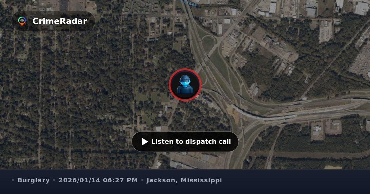 Alarm triggered at business near Terry Rd, Jackson MS | CrimeRadar