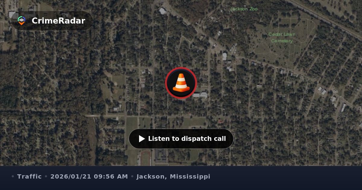 Traffic stop near Ellis Avenue and St. Charles, Jackson MS | CrimeRadar