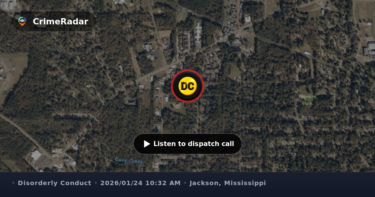 Fire units respond to disturbance near Vernon Dr, Jackson MS | CrimeRadar