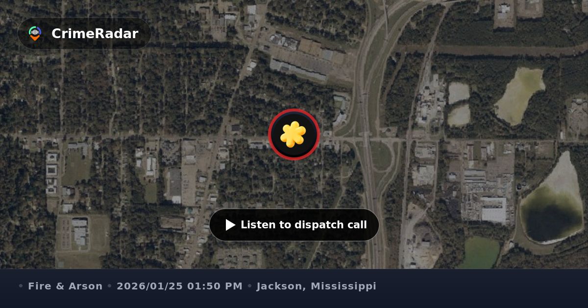 Trash fire near gas station on McDowell Rd, Jackson MS | CrimeRadar