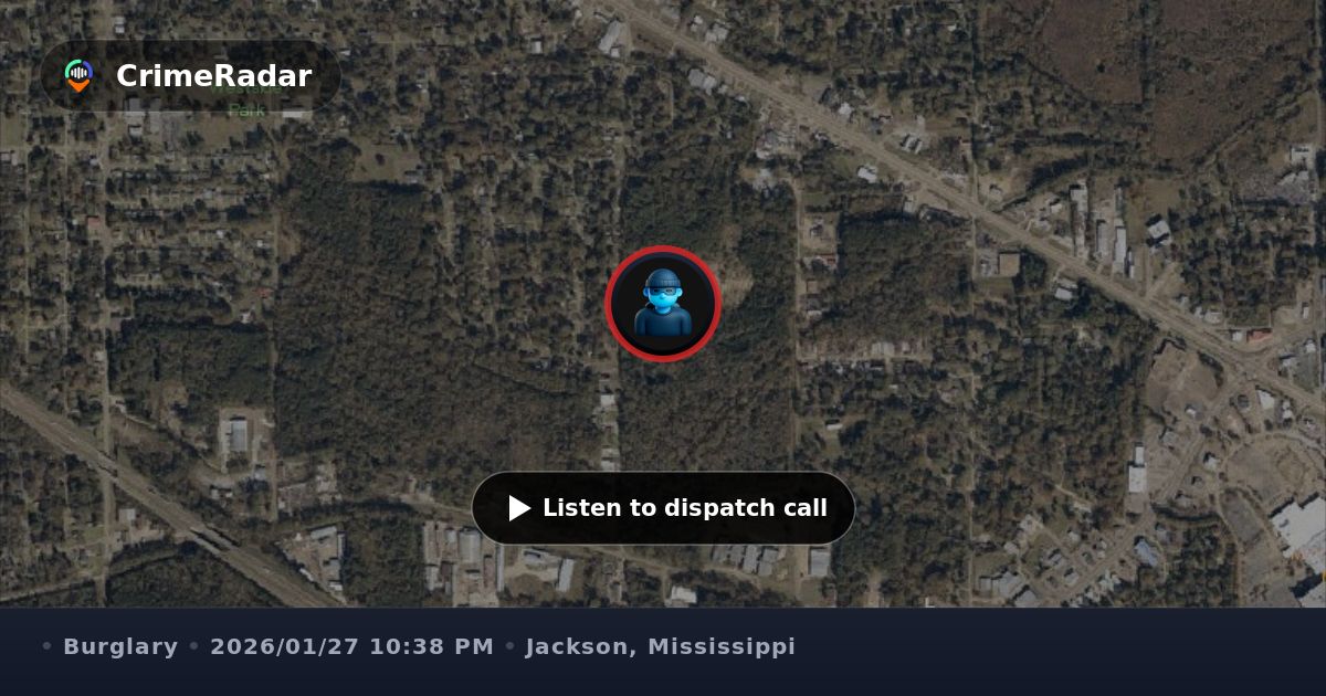 Alarm at water treatment site on Lynch St, Jackson MS | CrimeRadar