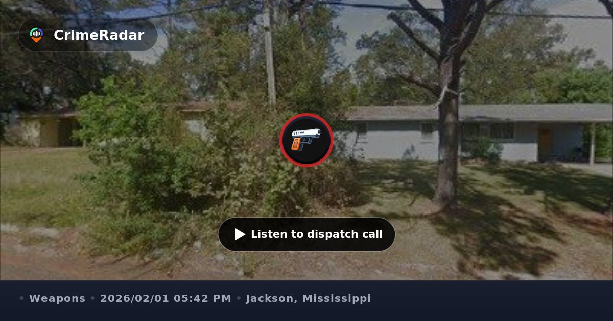 Gunfire reported near David Dr, Jackson MS | CrimeRadar