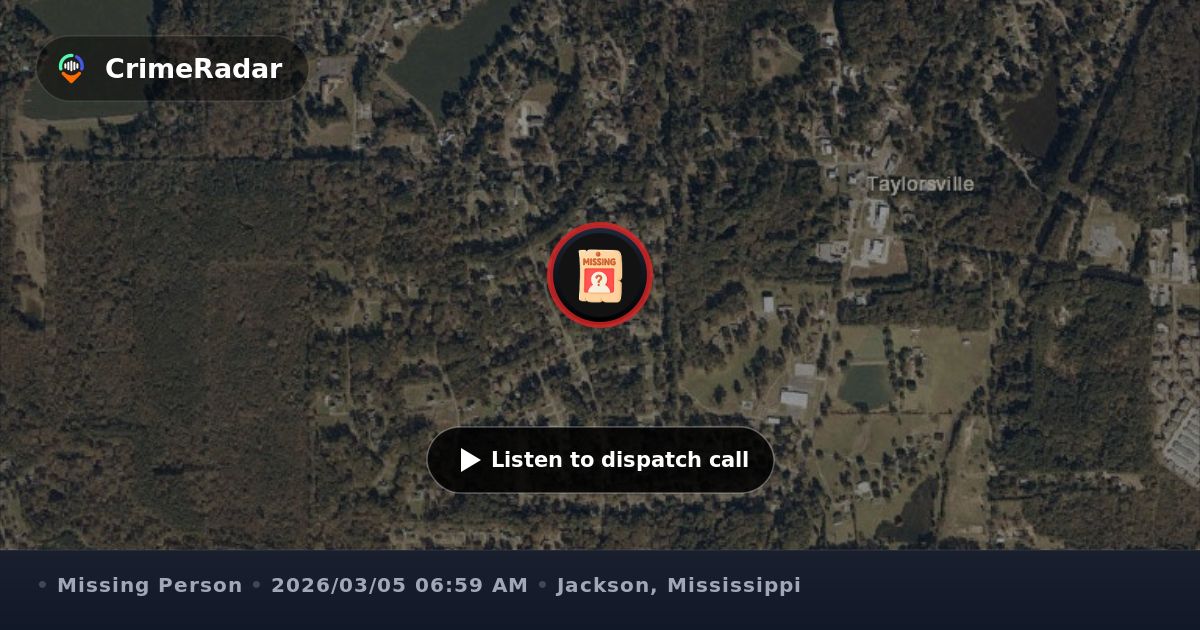 Two-year-old child found alone on street corner, Jackson MS | CrimeRadar