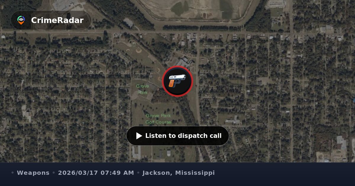 At least one person shot near Thalia St and Eminence Row, Jackson MS ...