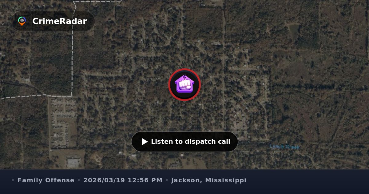 Domestic disturbance on North Flag Chapel Road, Jackson MS | CrimeRadar