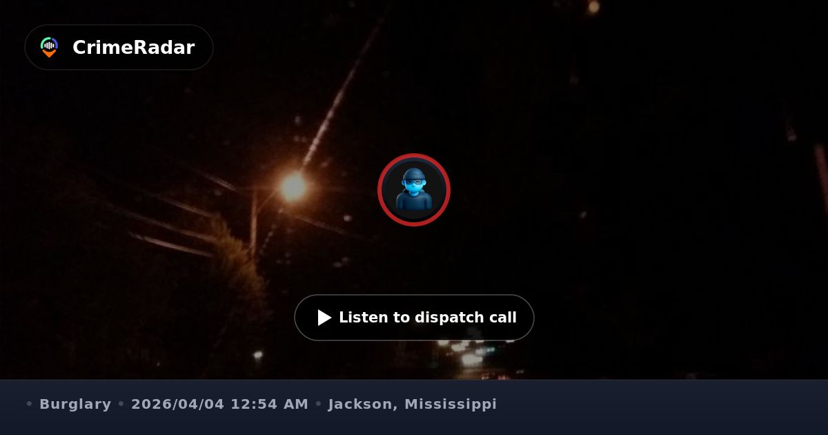 Possible burglary reported at Shannon Street, Jackson MS | CrimeRadar