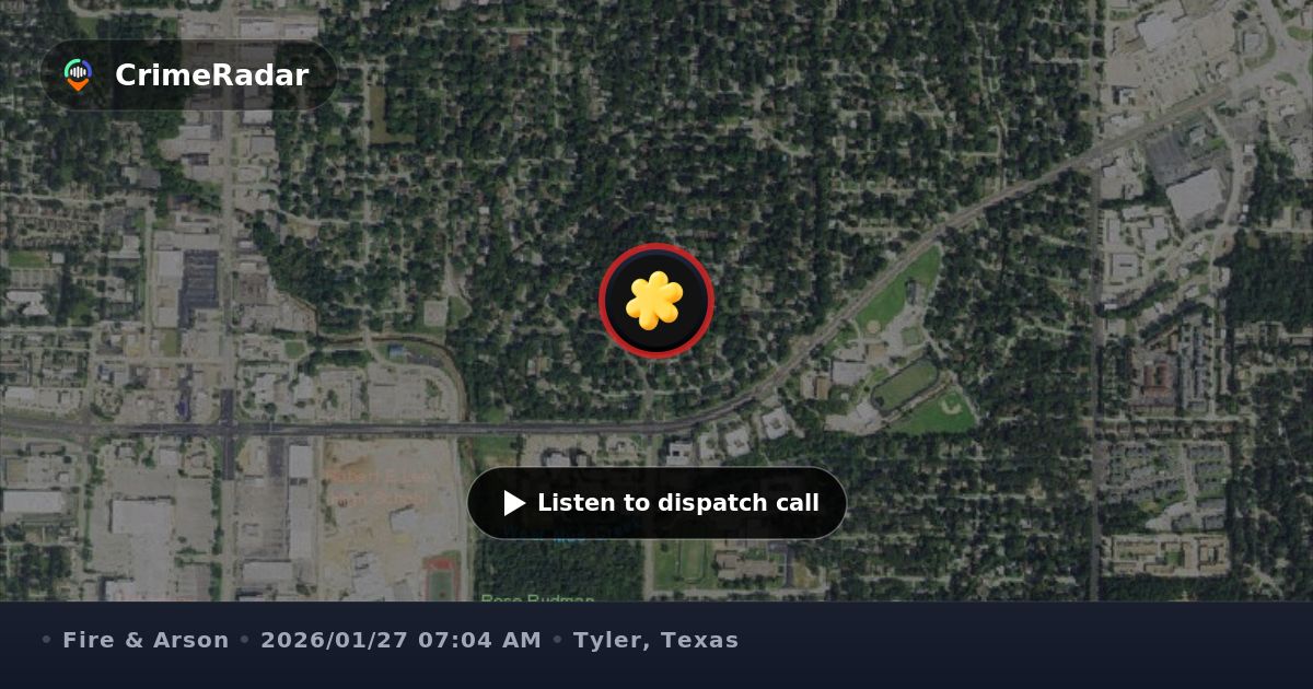 Smoke from oven triggers fire alarm on Ashford Ct, Tyler TX | CrimeRadar