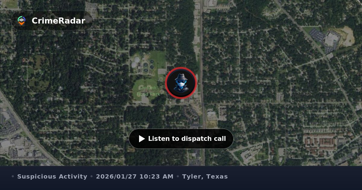 Officers spot possible suspect vehicle near Fairfax Dr, Tyler TX ...