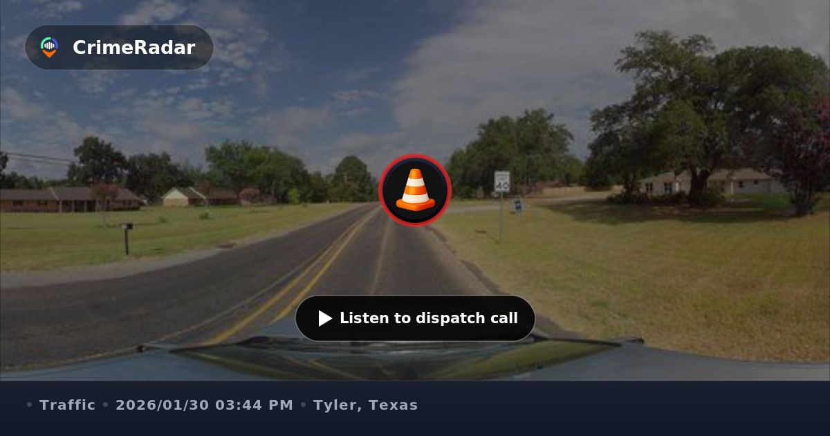 Major crash reported at Paluxy and Jeff Davis, Tyler TX | CrimeRadar