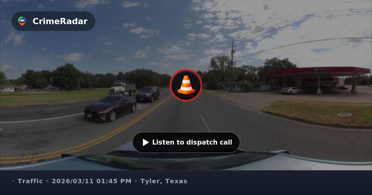 Two-vehicle crash on Old Jacksonville Highway, Tyler TX | CrimeRadar