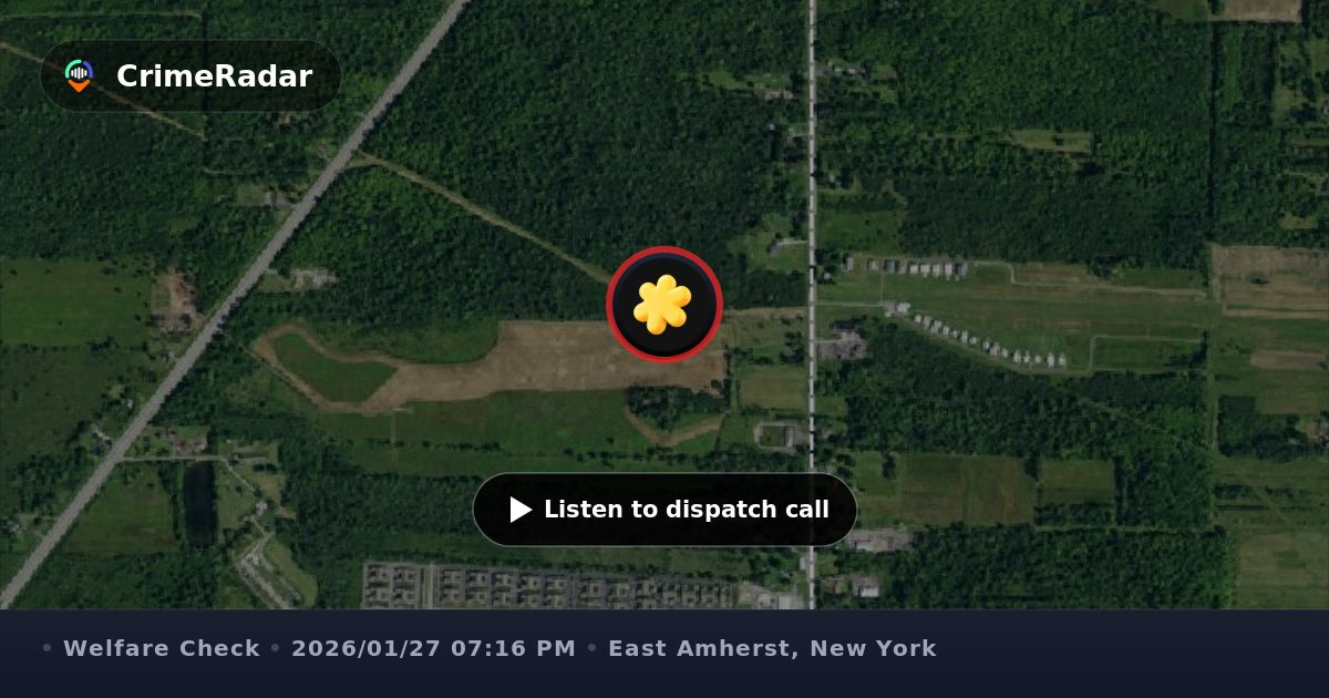 Officers dispatched for welfare check in East Amherst, East Amherst NY ...