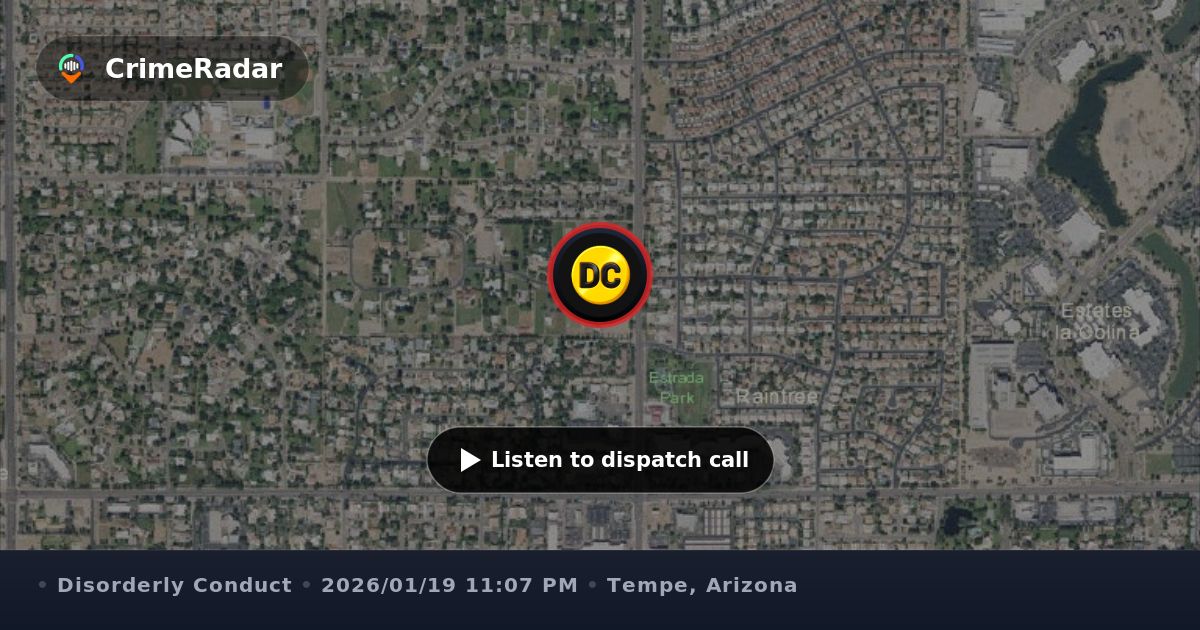 Disorderly behavior at Zipps Sports Grill, Tempe AZ | CrimeRadar