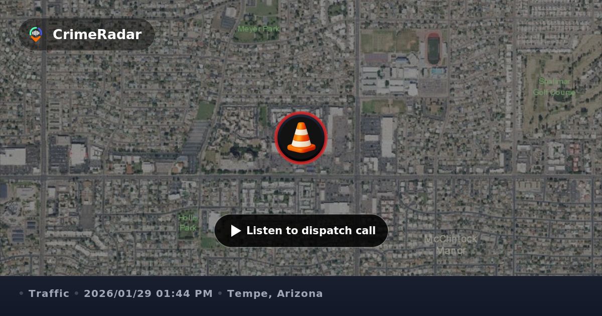 Vehicle leaves scene near post office on Malibu Dr, Tempe AZ | CrimeRadar