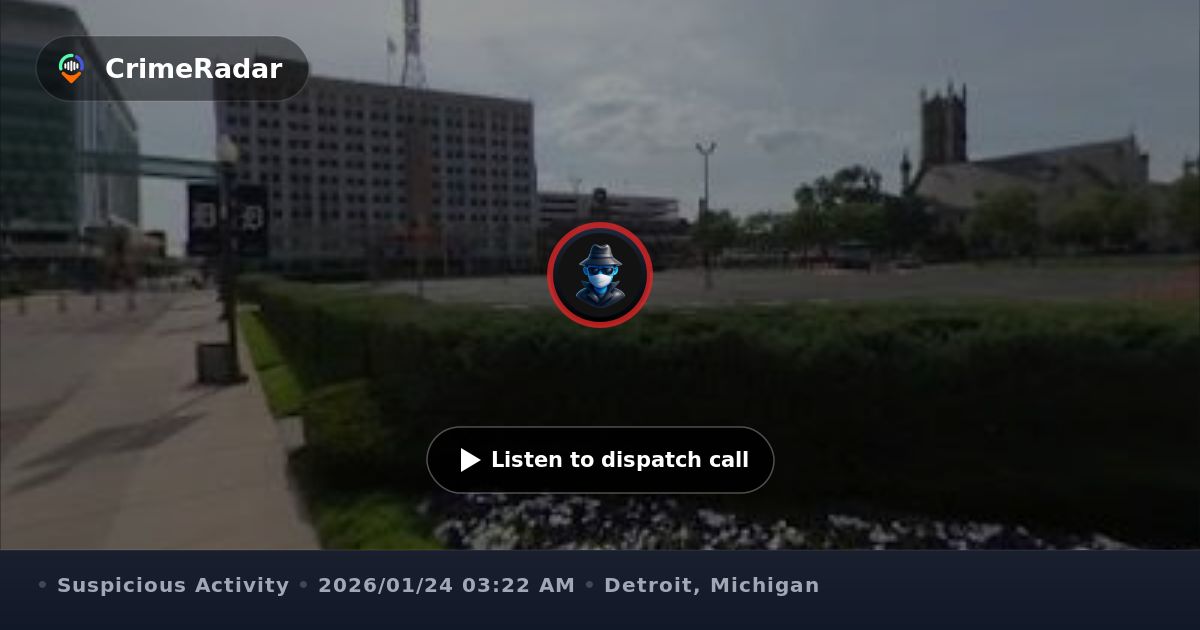 Apparent welfare check near Columbia and Witherell, Detroit MI | CrimeRadar