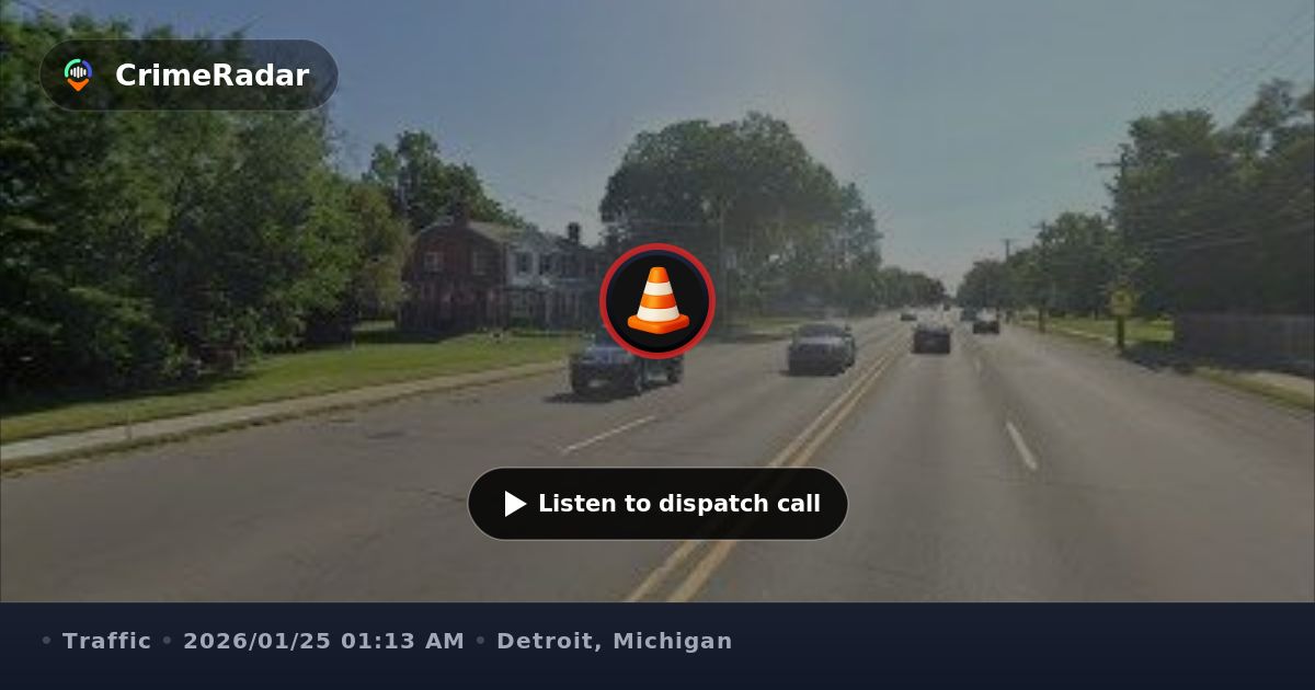 Traffic stop near Seven Mile and Warrington, Detroit MI | CrimeRadar