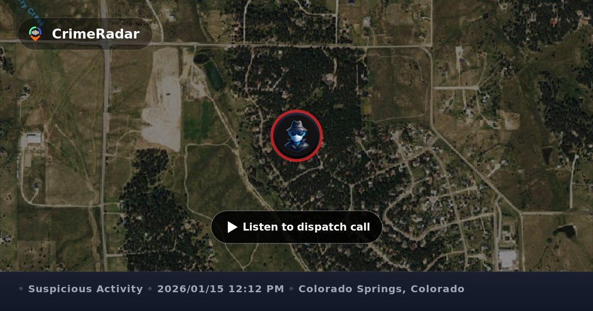 Panic alarm triggers police response near Woodhaven Dr, Colorado ...