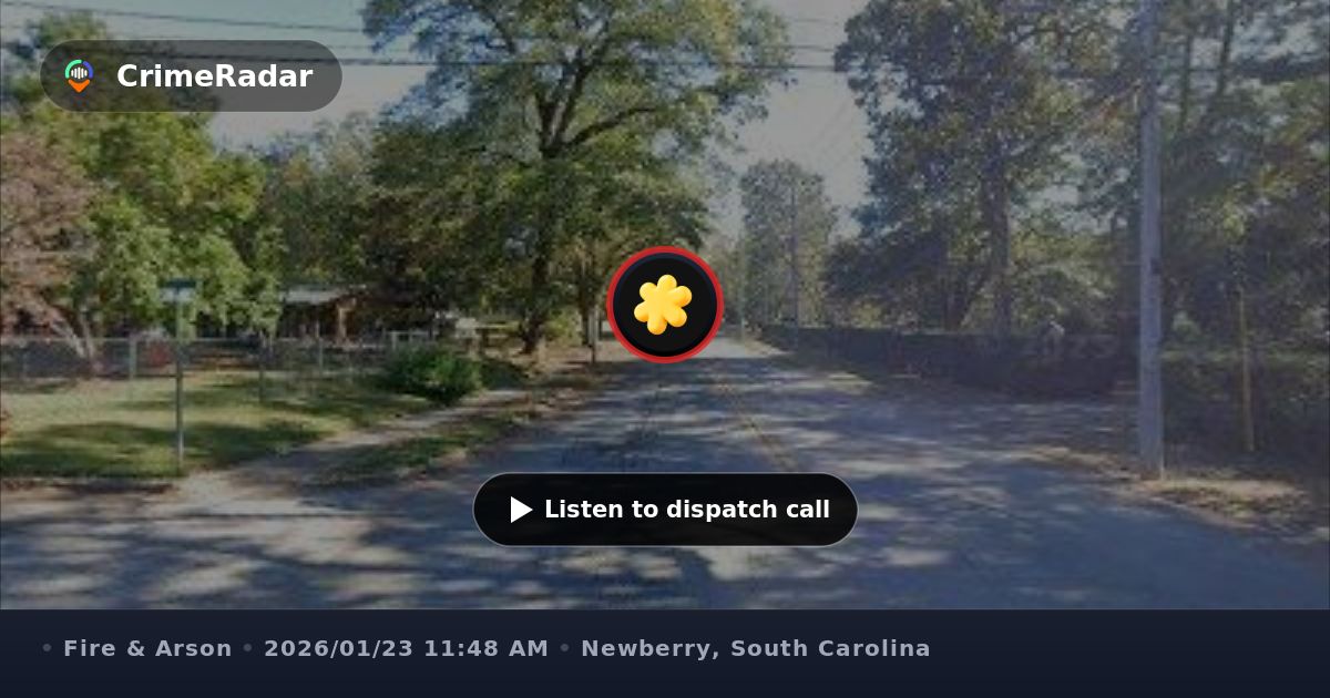 Tree limb causes fire hazard near Amelia St, Newberry SC | CrimeRadar