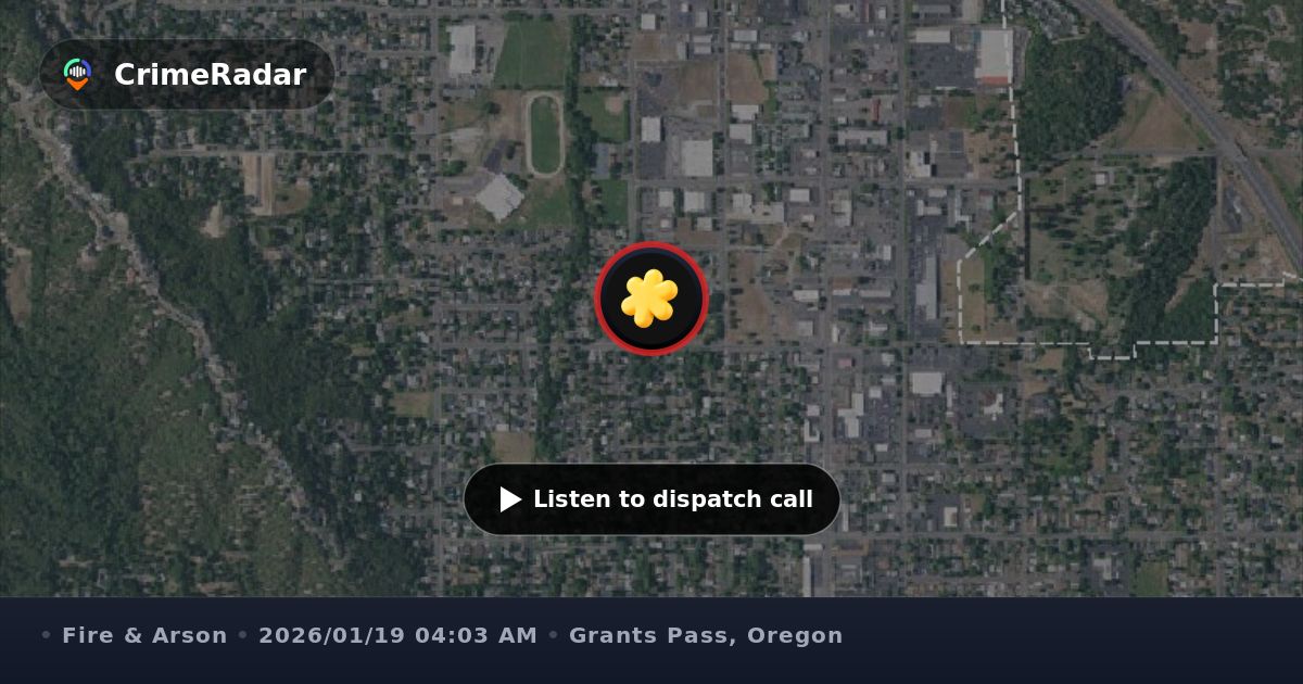 Carbon monoxide alarm near Sixth St, Grants Pass OR | CrimeRadar